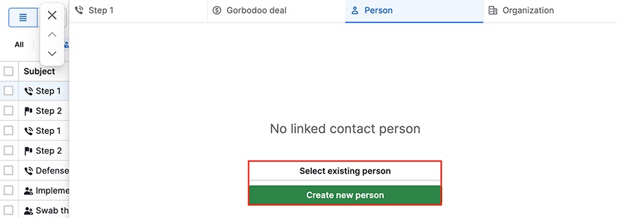 Contextual view - Knowledge Base | Pipedrive